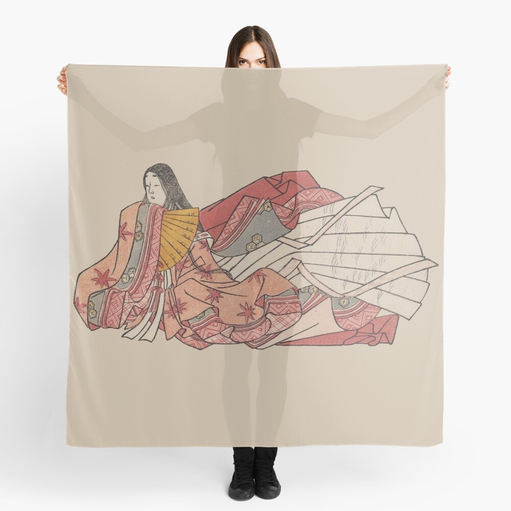 Murasaki Shikibu - author of The Tale of Genji | Scarf sold by ...