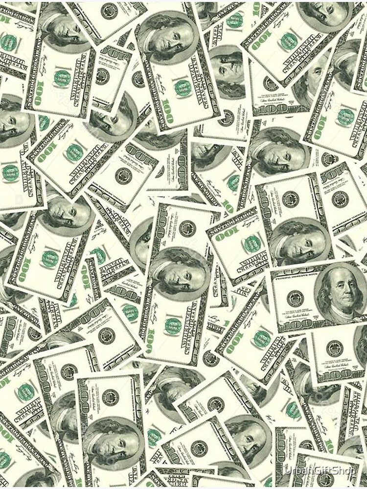 "Money Dollar Banknotes Print Funny Design Gift" Sticker for Sale by ...