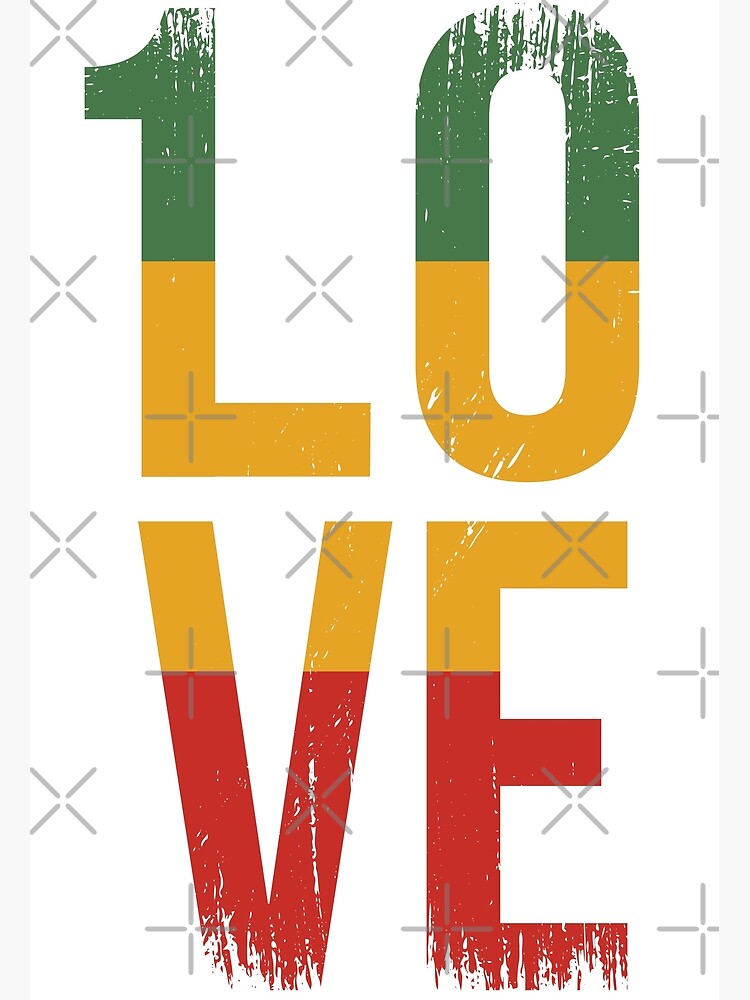 "One Love Rasta Color " Poster by yaadbrand | Redbubble