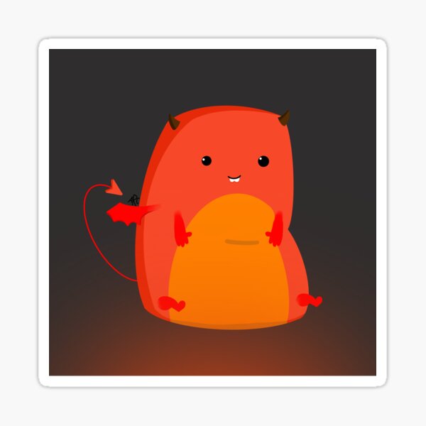 "Lil demon" Sticker for Sale by AleishaCisneros | Redbubble