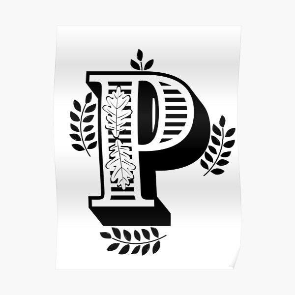 "Letter P | Lettering | Letters | Alphabet" Poster for Sale by ...