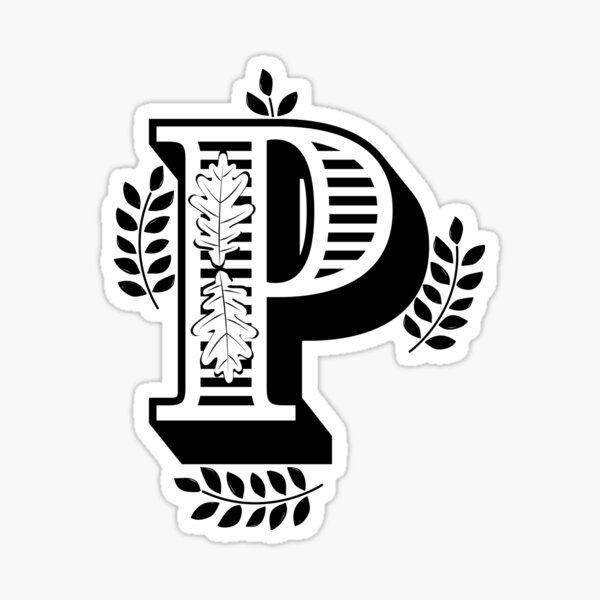"Letter P | Lettering | Letters | Alphabet" Sticker for Sale by ...