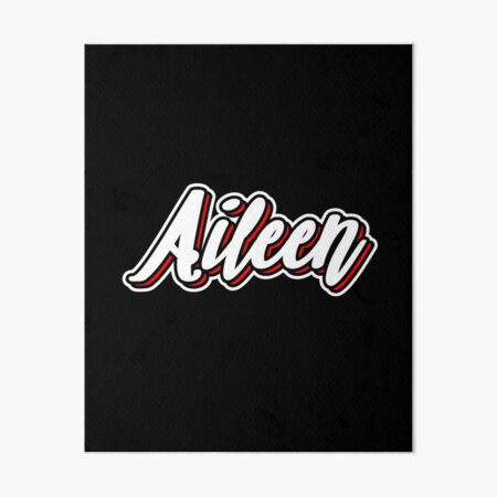 "Aileen first name - hand lettering design" Art Board Print by sulies ...