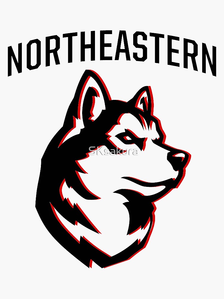 "Northeastern Huskies - Ice Hockey/Football" Sticker by SKsakura ...