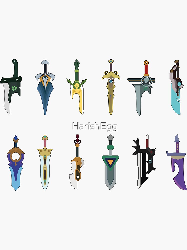 "Riven swords" Sticker for Sale by HarishEgg | Redbubble