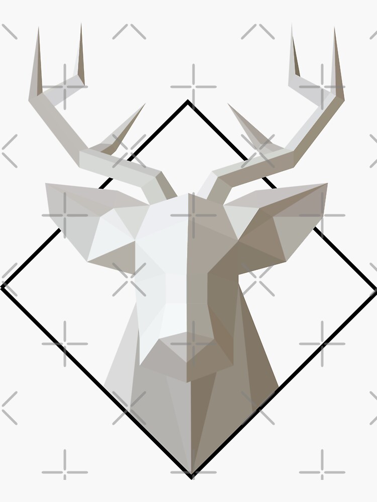 "Stag" Sticker for Sale by MattWalshDraws | Redbubble