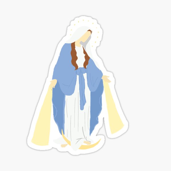 "Mary Our Mother" Sticker for Sale by cheesecake-yumm | Redbubble