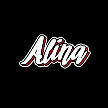 "Alina first name - hand lettering design" Art Board Print by sulies ...