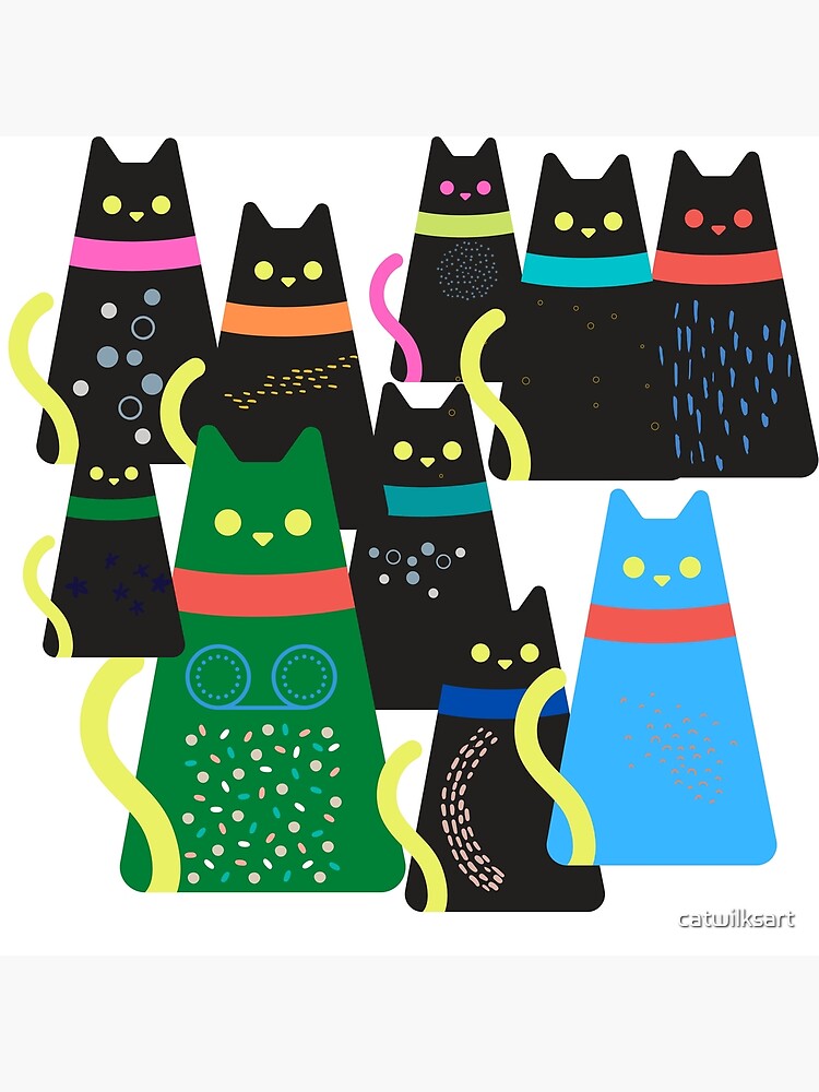 "stand out cats" Poster by catwilksart | Redbubble