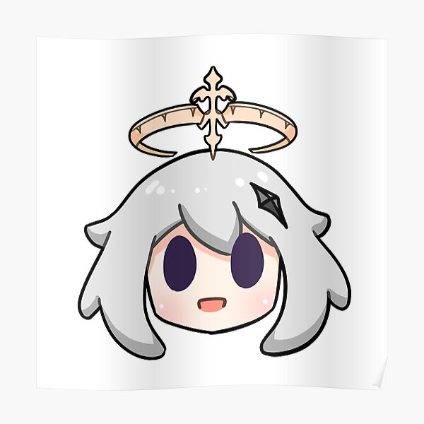 Póster «Genshin Impact Paimon chibi cabeza» de Morcawork | Redbubble