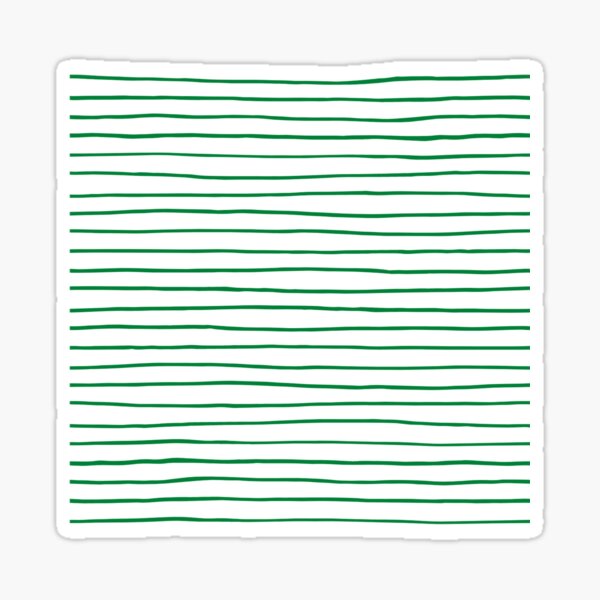 "Minimal Green Lines" Sticker for Sale by Walk-It-Off | Redbubble
