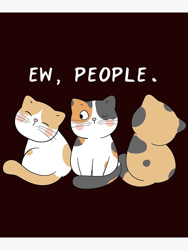 "Ew People Kawaii Cat Japanese Anime" Photographic Print for Sale by ...