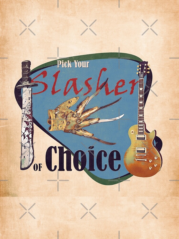 Póster «cartel retro vintage, slasher horror, rock n roll» de ...