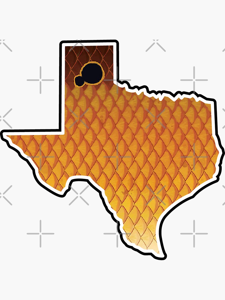 "Texas Redfish Map" Sticker for Sale by pfusionoutdoors | Redbubble