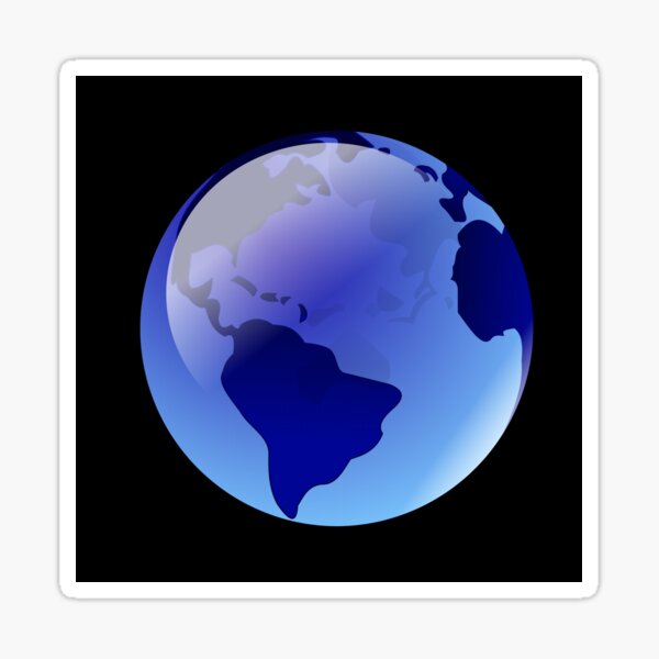 "Earth Beautiful Illustration " Sticker by sassyoishi | Redbubble