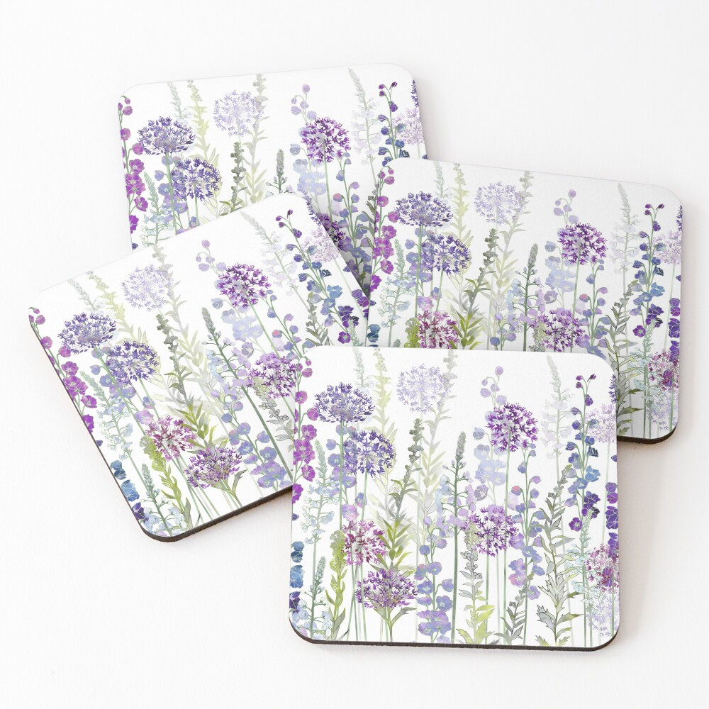 "Purple Flower Meadow - Alliums, Delphiniums & Veronica Gentianoides ...