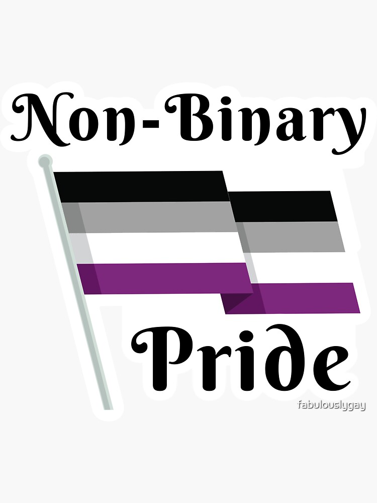 Non Binary Pride Flag Sticker For Sale By Fabulouslygay Redbubble