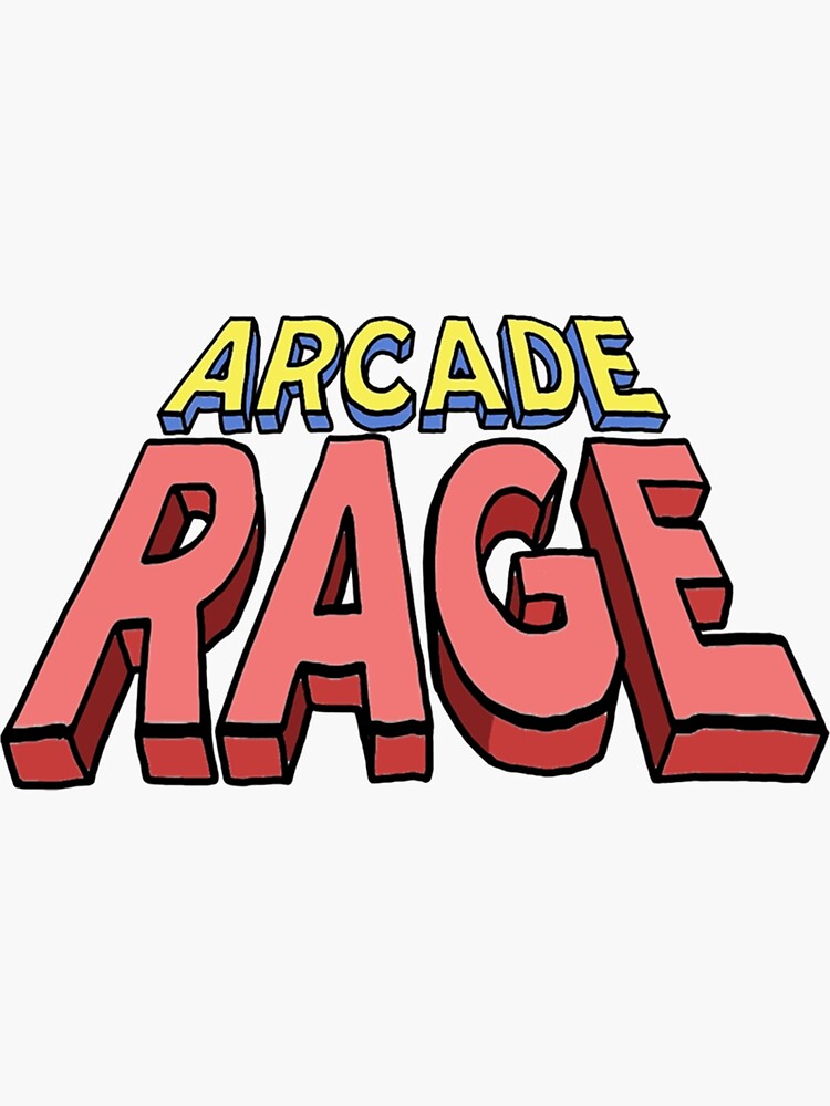 "Basic Arcade rage" Sticker for Sale by saposzer | Redbubble
