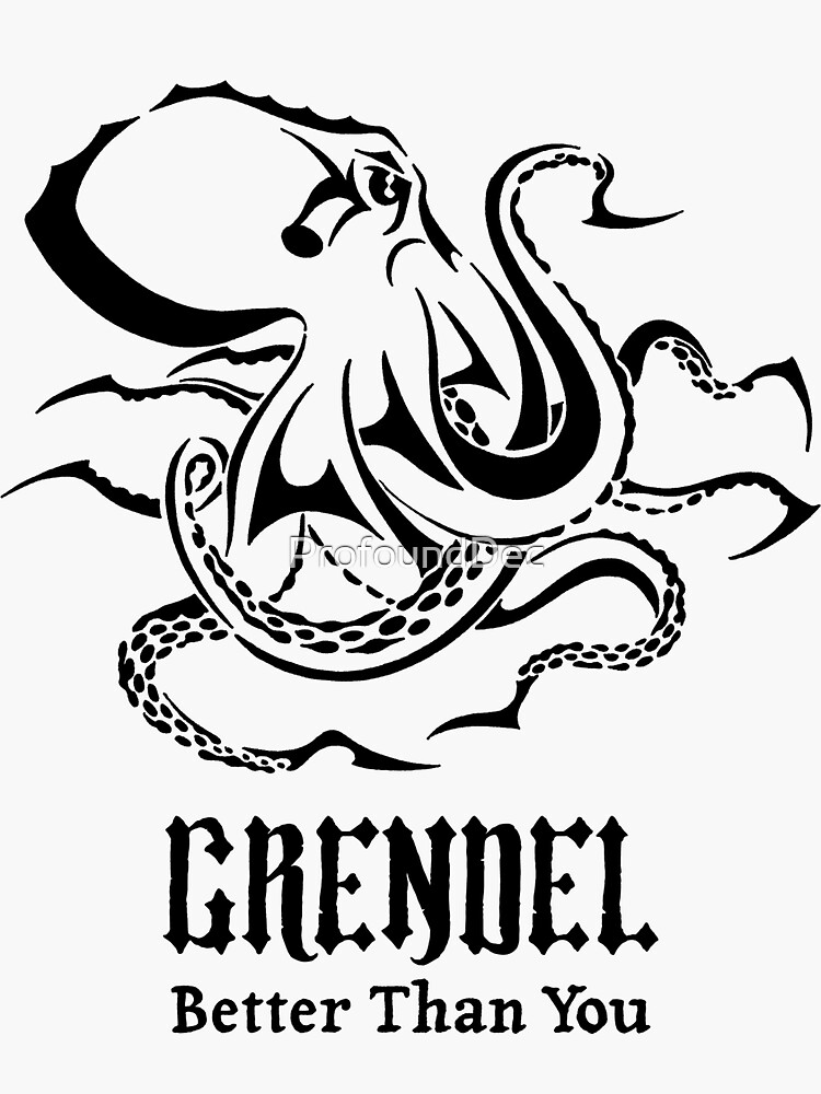 "Grendel" Sticker by ProfoundDec | Redbubble