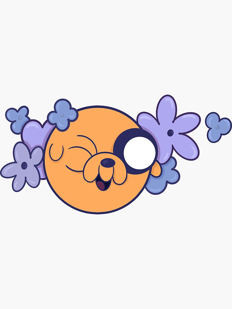 "Jake the Dog Adventure Time" Sticker by DimonniART | Redbubble