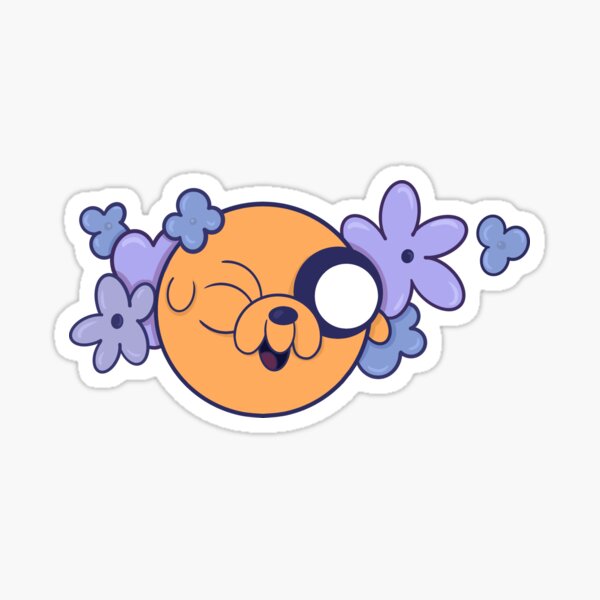 "Jake the Dog Adventure Time" Sticker by DimonniART | Redbubble