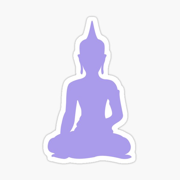 "Light Violet Buddha" Sticker by XOOXOO | Redbubble