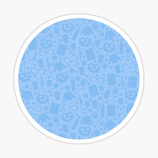 "David Rose Schitts Creek Pattern in Blue" Sticker for Sale by ...