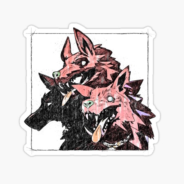 "Cerberus" Sticker by wolfwade | Redbubble