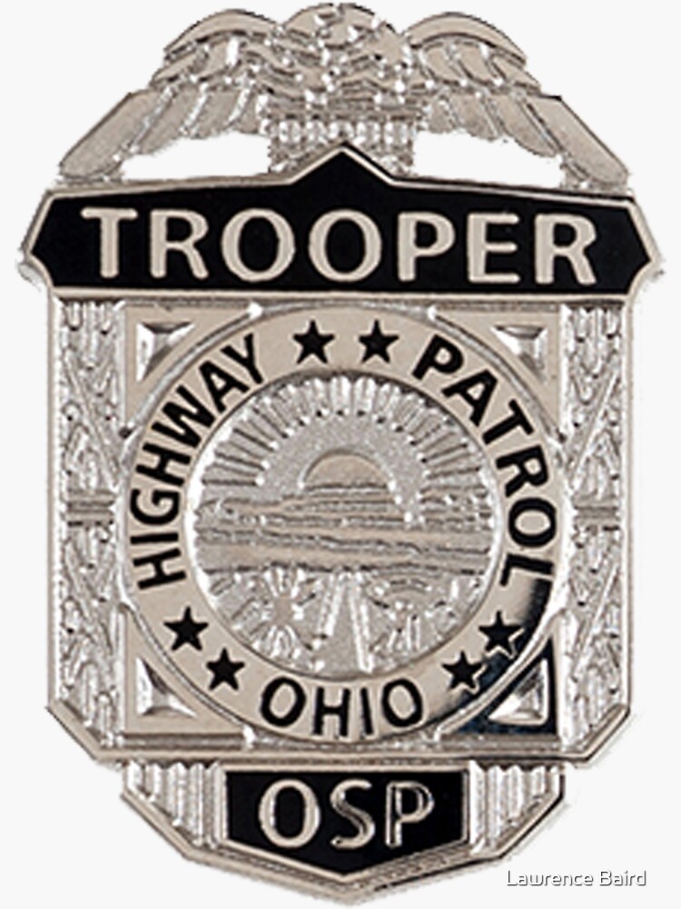 "Ohio Highway Patrol " Sticker for Sale by lawrencebaird | Redbubble