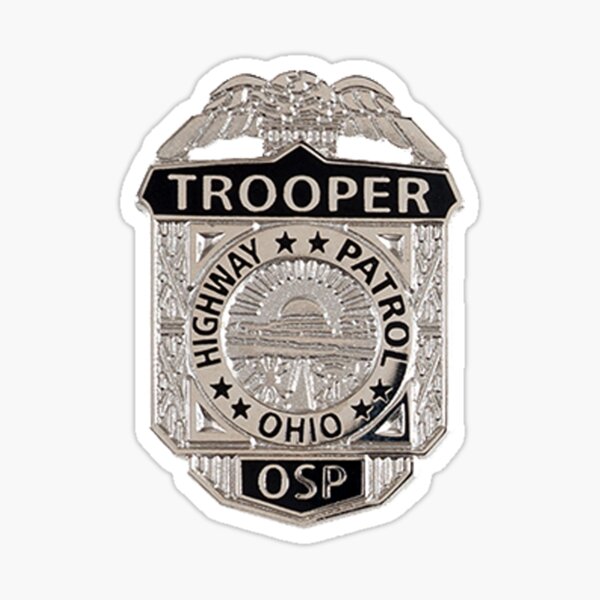 "Ohio Highway Patrol " Sticker for Sale by lawrencebaird | Redbubble