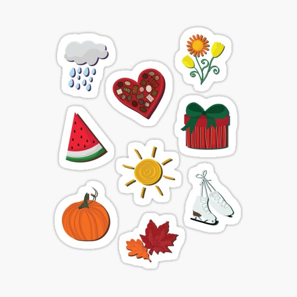 "Four Seasons Sticker Pack" Sticker by KDesigns- | Redbubble