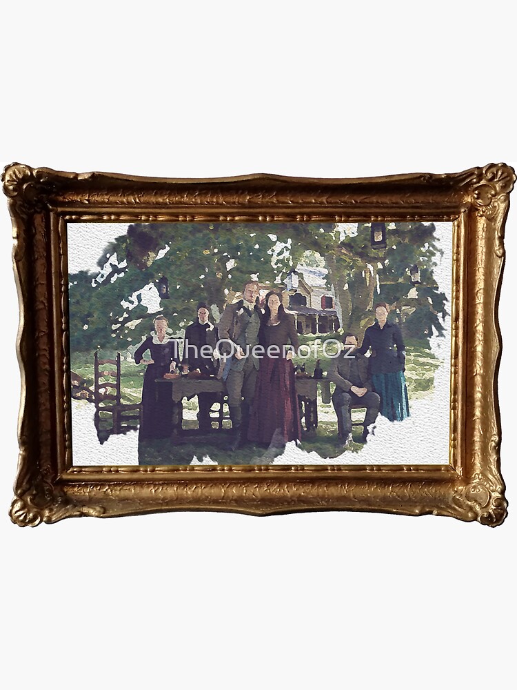 "Fraser Family Portrait " Sticker for Sale by TheQueenofOz | Redbubble