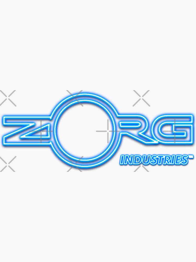 "ZORG INDUSTRIES" Sticker for Sale by T-paw | Redbubble