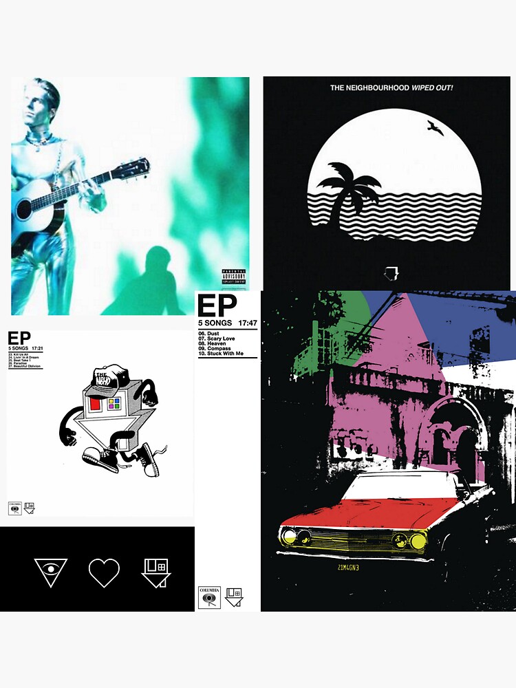 "The Neighbourhood albums" Sticker by clouds-la | Redbubble