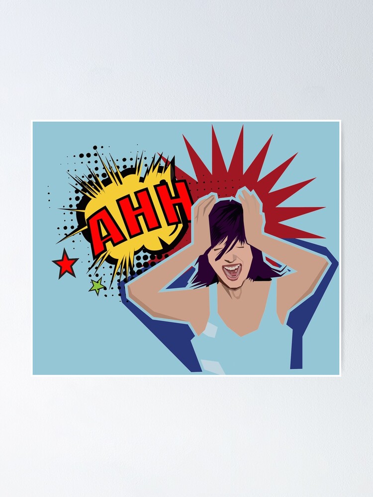 "AHH!!! - Pop Art" Poster for Sale by funprints | Redbubble