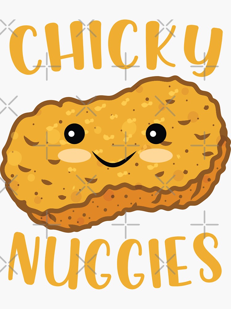 "Chicky Nuggies" Sticker for Sale by CrystalCrush | Redbubble