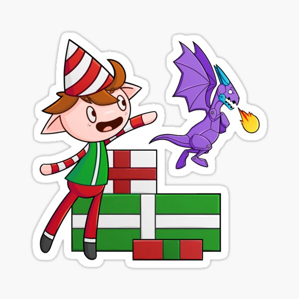 "Jimmy the Elf" Sticker for Sale by NibblesGameOver | Redbubble