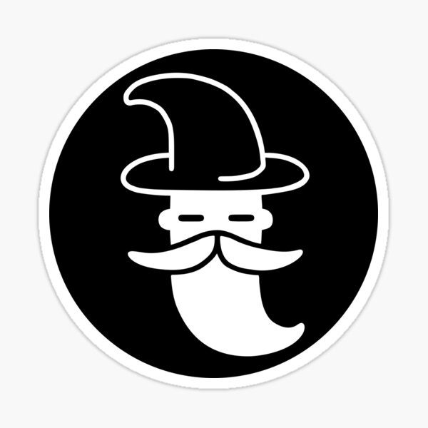 "Minimal Wizard" Sticker for Sale by obinsun | Redbubble
