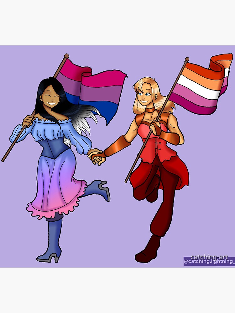 "Marella and Linh Pride " Sticker for Sale by catching-art | Redbubble