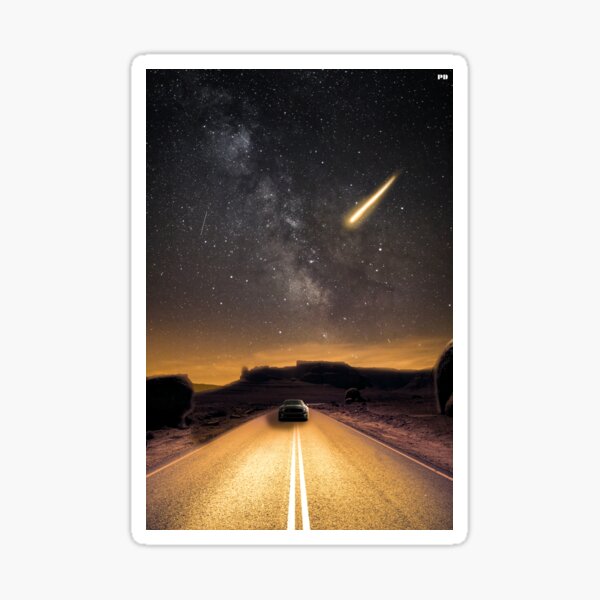 "Night Rider" Sticker by PhotoshopDesign | Redbubble