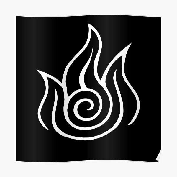 "Fire element symbol" Poster for Sale by Trashy-Designs | Redbubble