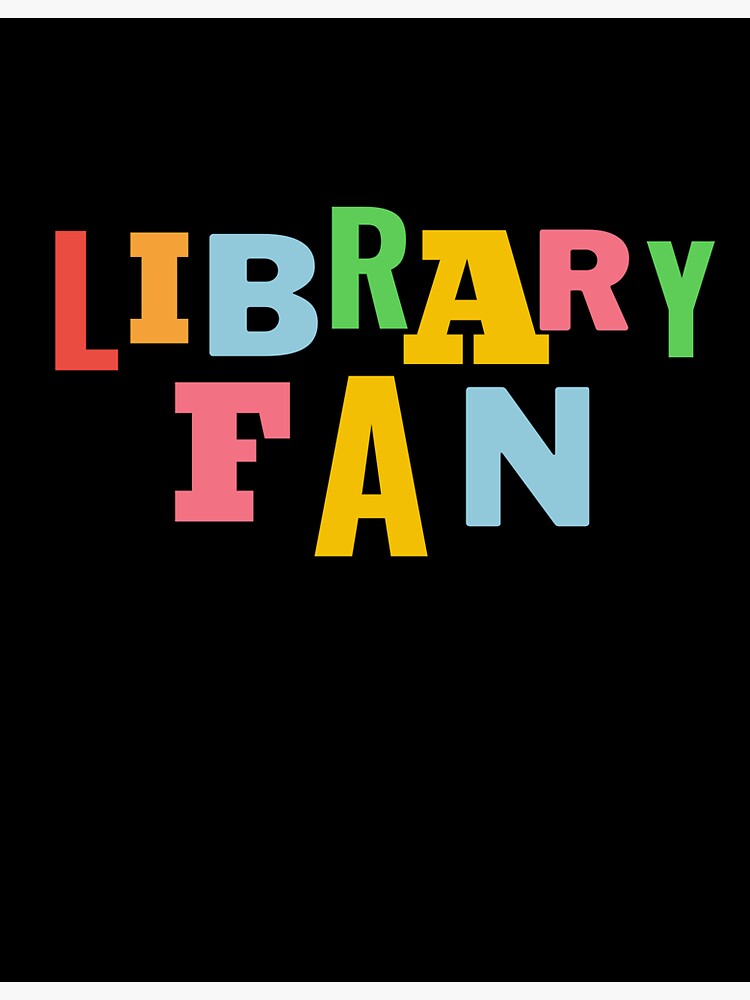 "Library Fan " Sticker for Sale by Detroitmade313 | Redbubble
