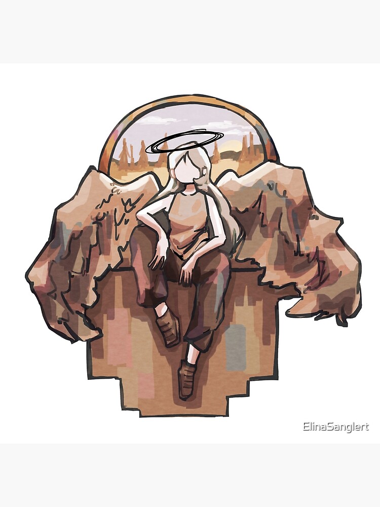 Póster «Dibujo de angel sin rostro» de ElinaSanglert | Redbubble