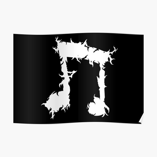 "Metal music note" Poster for Sale by CreativeJr | Redbubble