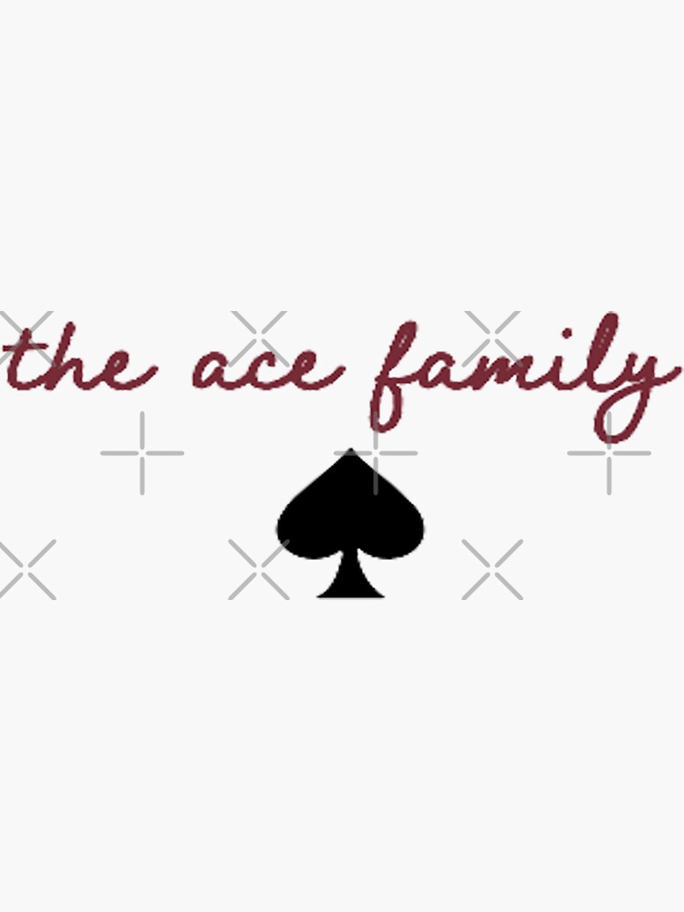 " ace family merch " Sticker by ibrahmosama | Redbubble