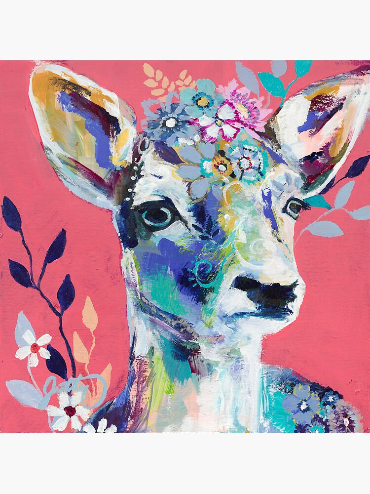 "Crowned With Grace" Sticker by wildflowergrove | Redbubble