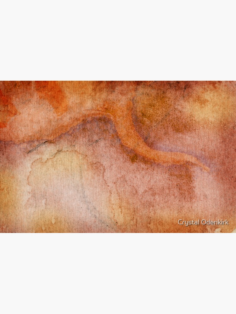 "Brown aged paper abstract watercolor tree root design" Sticker by ...