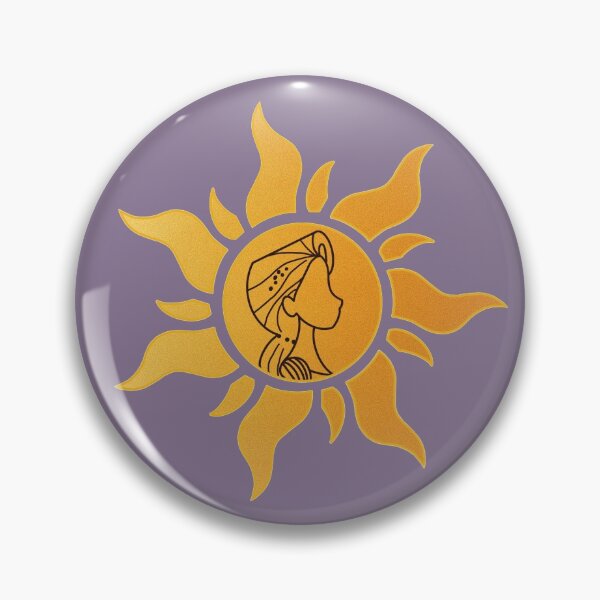 "Tangled Sun" Pin for Sale by ambivalentdoll | Redbubble
