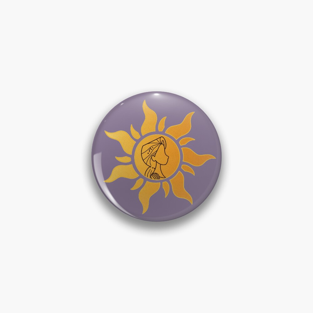 "Tangled Sun" Pin for Sale by ambivalentdoll | Redbubble