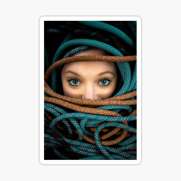 "Rock Climbing Rope" Sticker for Sale by BronsonLockwood | Redbubble